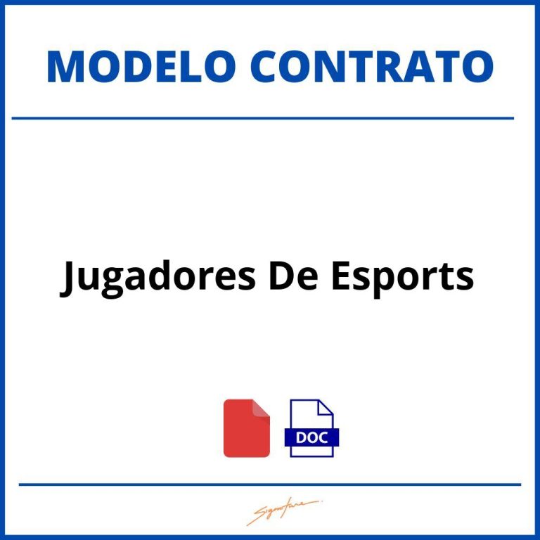 Como Hacer Un Contrato De Futbol - Modelo